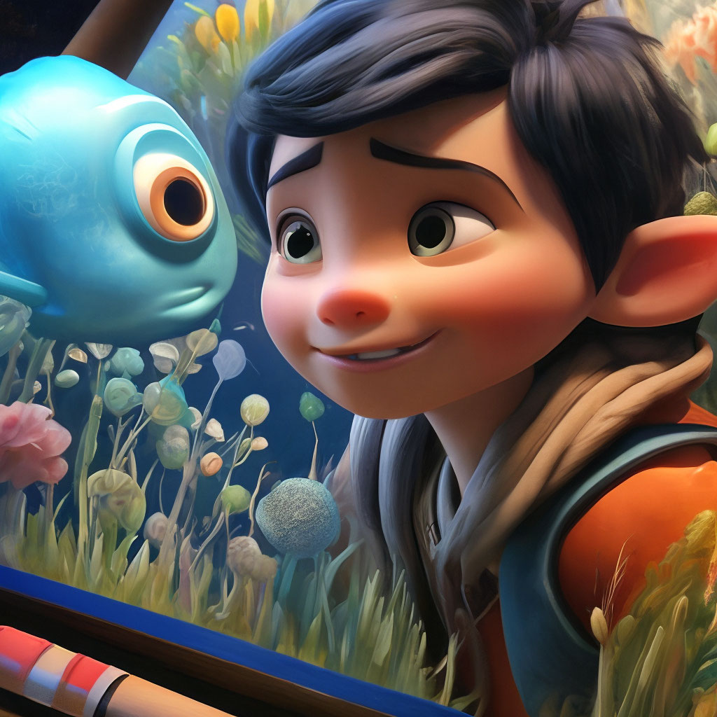 "Disney - Pixar Luka fantastic world, hyperrealism, macro detailing ...