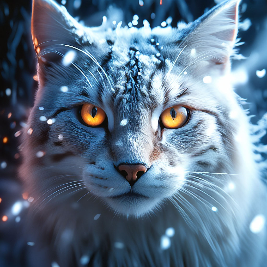 "Cat,ice eyes, sparkling with flames, realistic,beautiful,realistic of ...