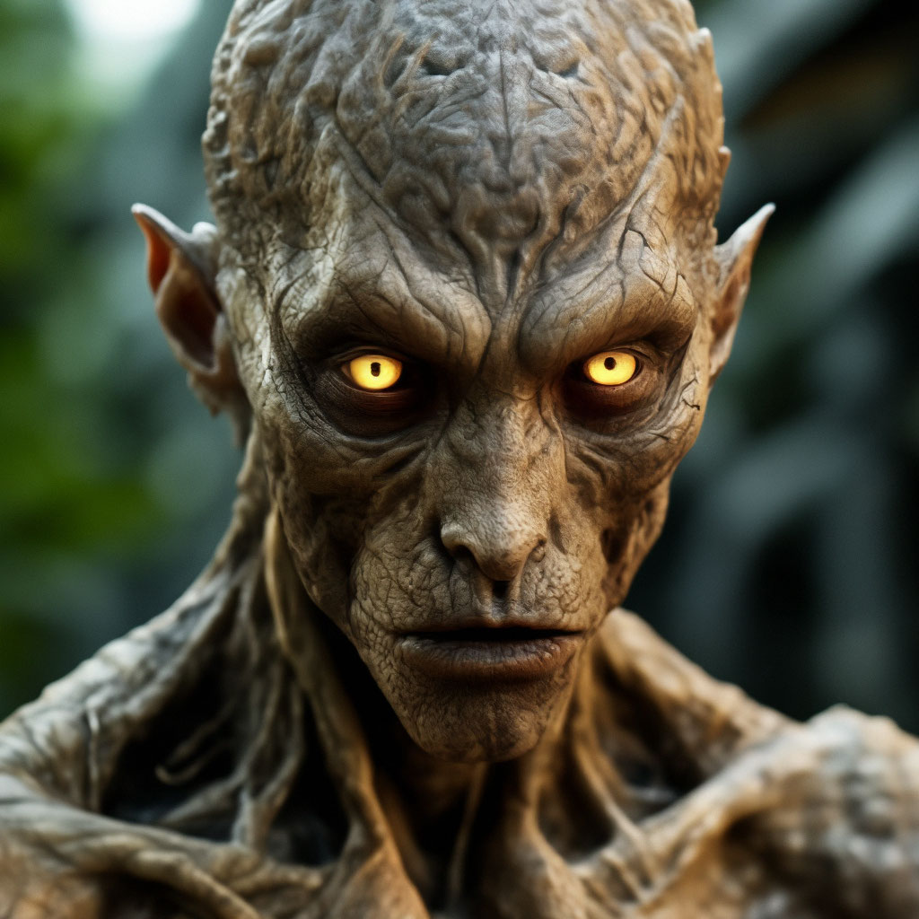 "Kurpazoid mutant humanoid, beautiful, realistic, professional photo ...