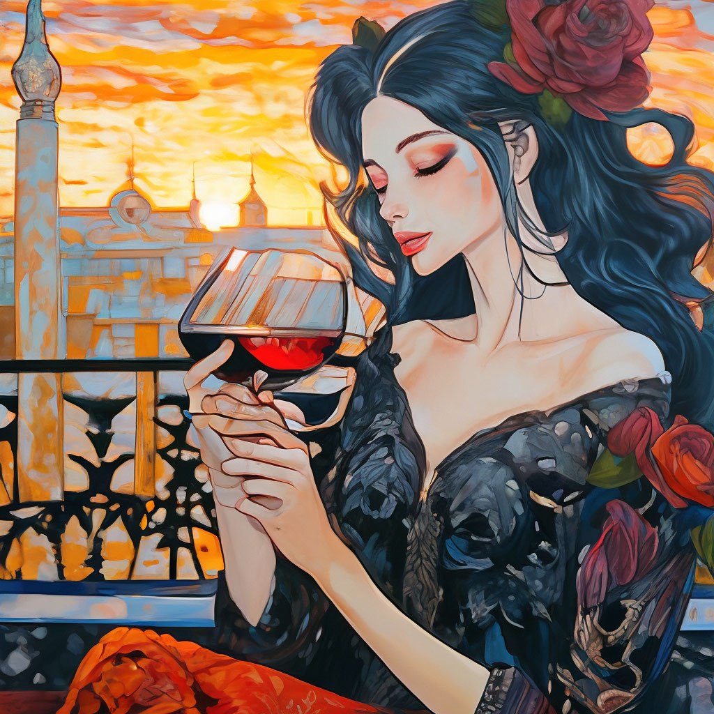 "Baku beauties and wine ................DECADENCE.Grotesque. Surrealism ...