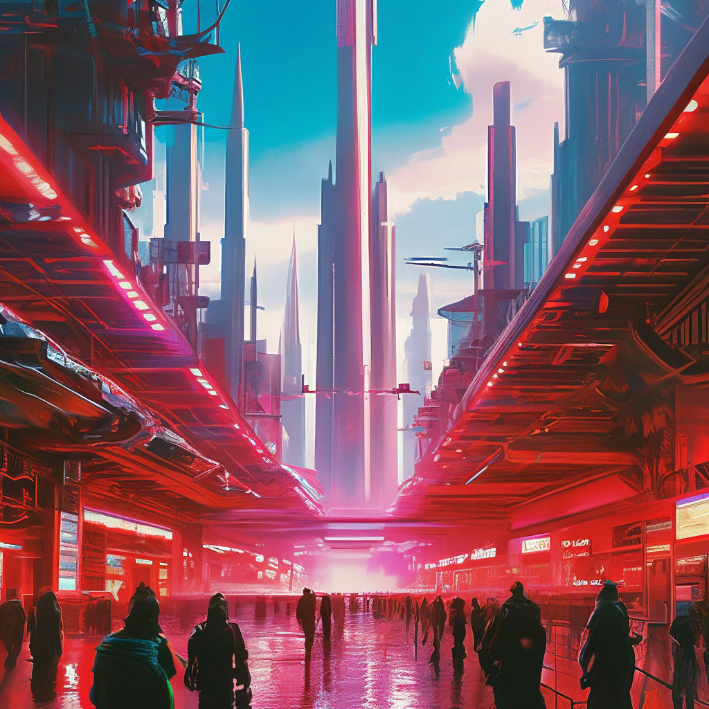 "The USSR in the future" — image created in Shedevrum