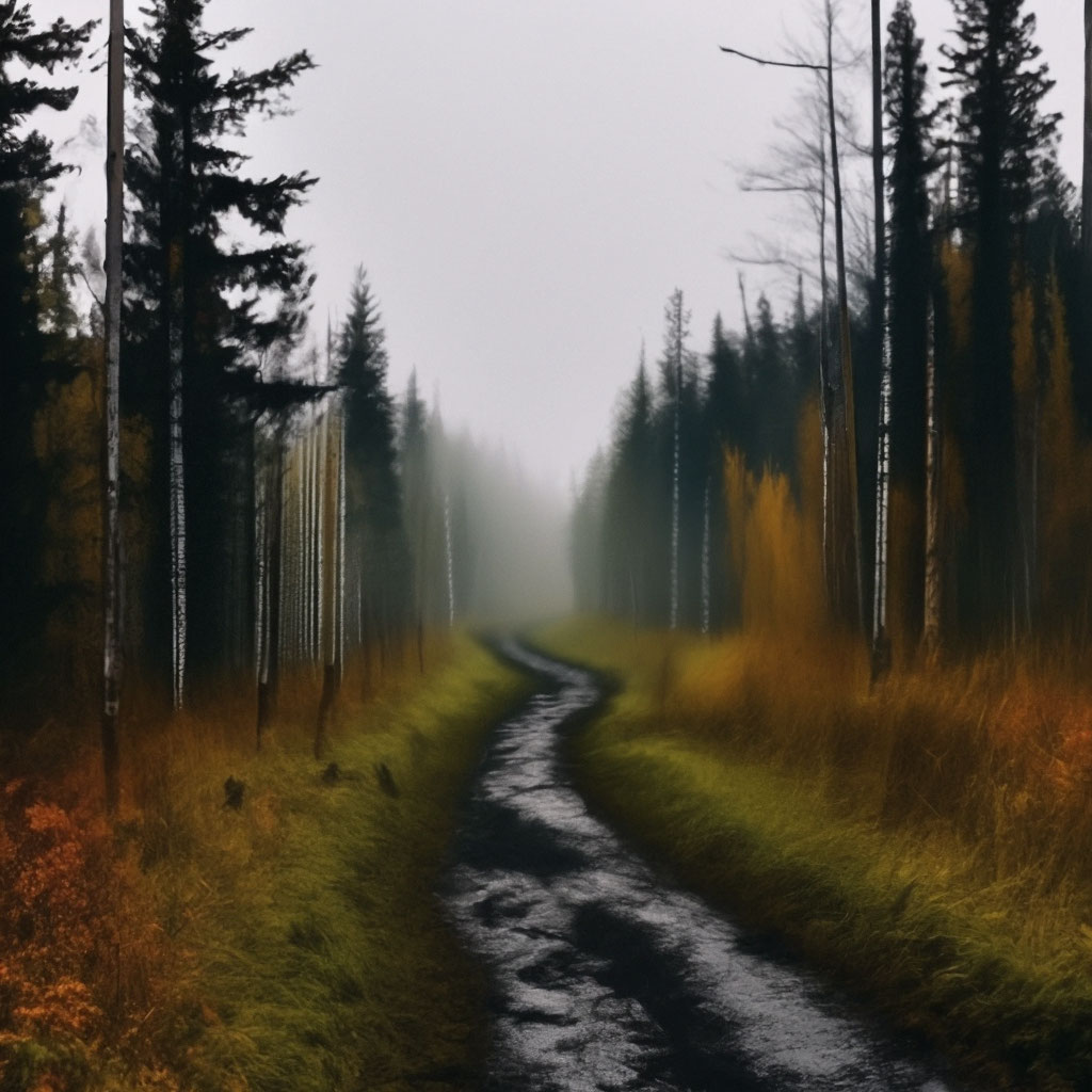 "Autumn, vanavara" — image created in Shedevrum