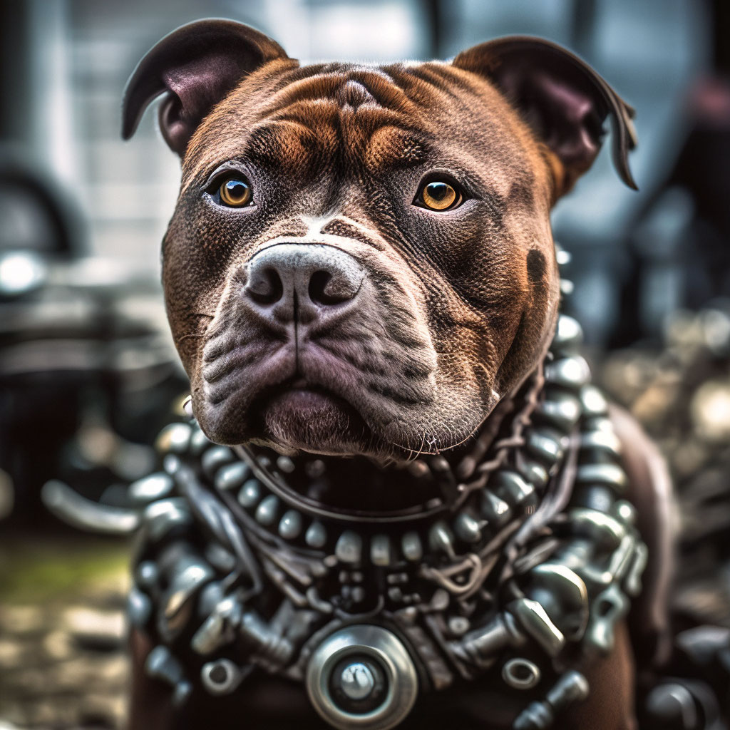"Sinister Bloodthirsty Terrifying Huge Staffordshire Terrier Zombie ...