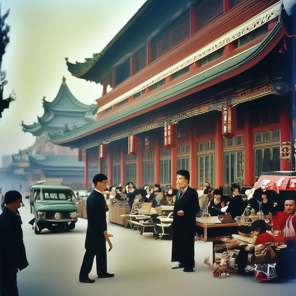 "China, 1979" — image created in Shedevrum