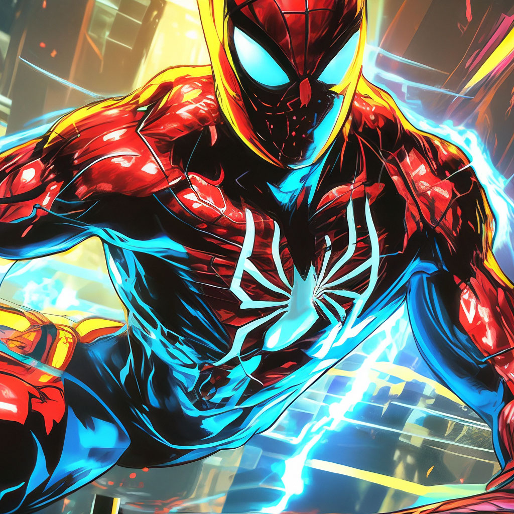 "Super spider" — image created in Shedevrum