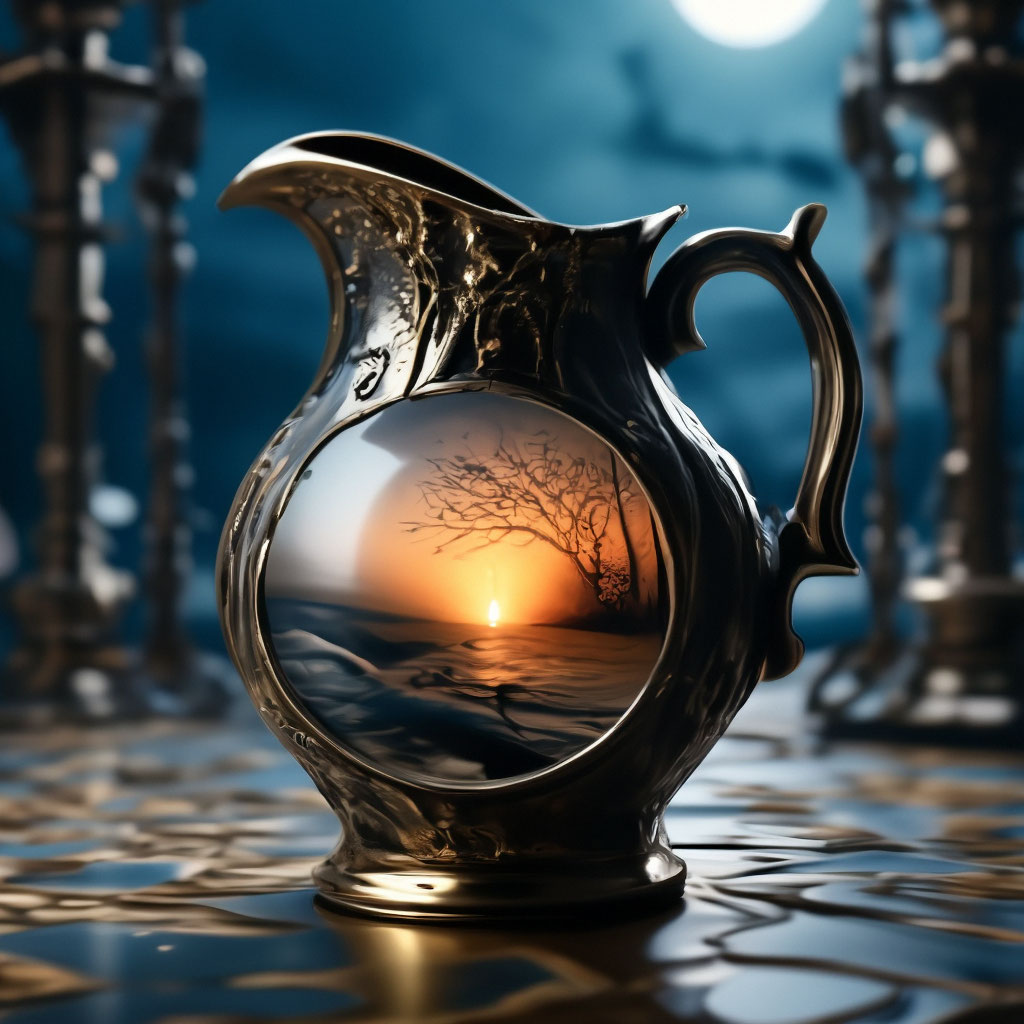 "Jug.through the looking glass.moonlight." — image created in Shedevrum