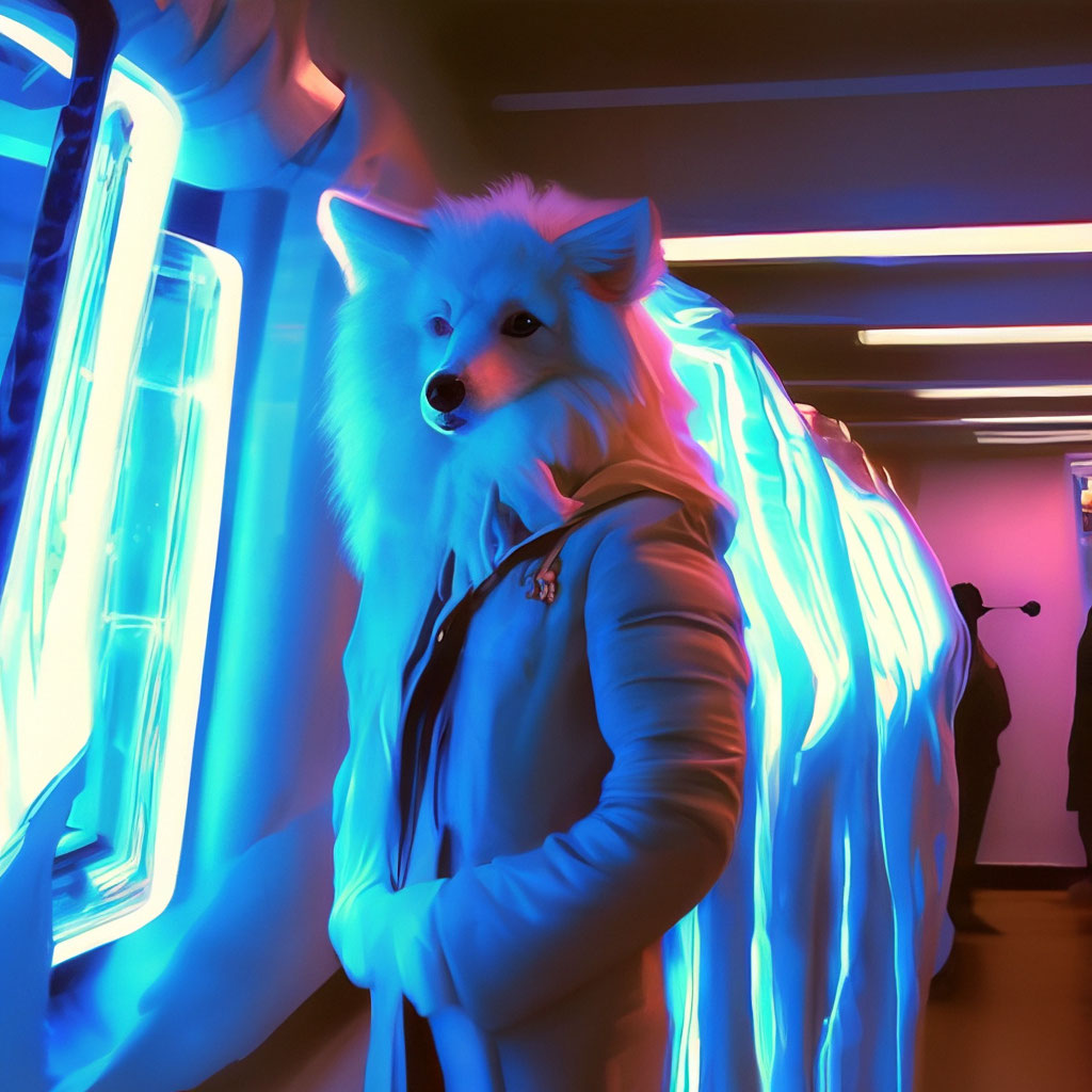 "The rag wolf" — image created in Shedevrum