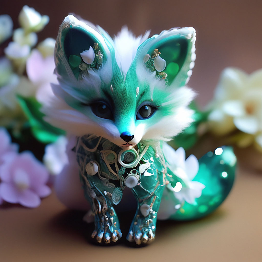 "Realistic, cute, beautiful, affectionate, big emerald eyes,cute hybrid ...