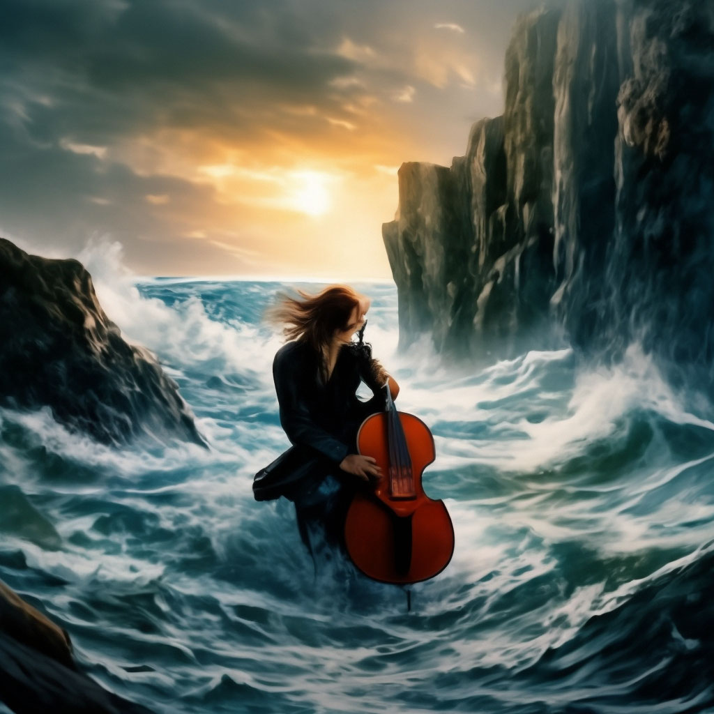 "Play to me, Fossegrim! Play the Sadness that beats in waves against ...