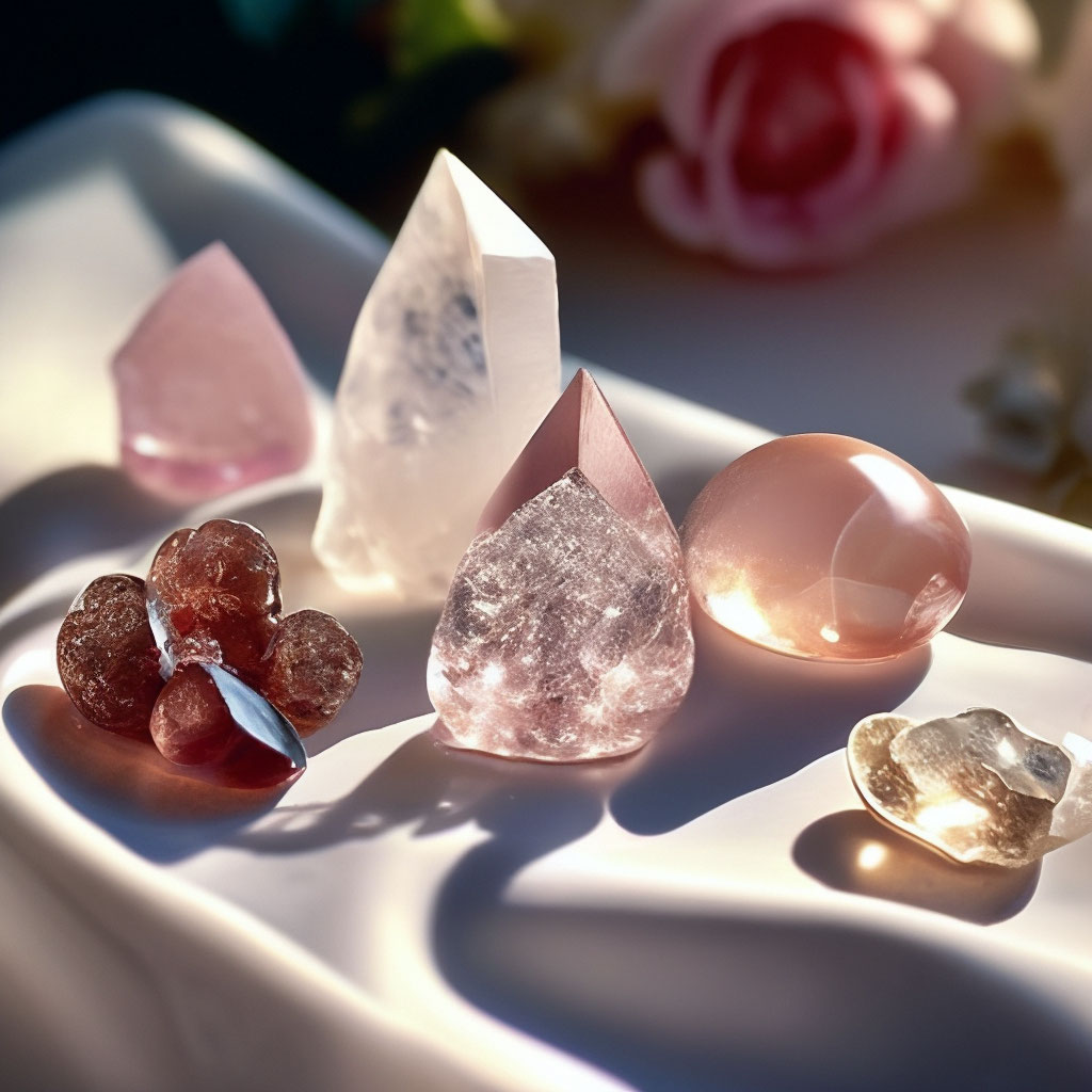 "🤍🕯️🌸 several delicate minerals from translucent glass: rock quartz ...