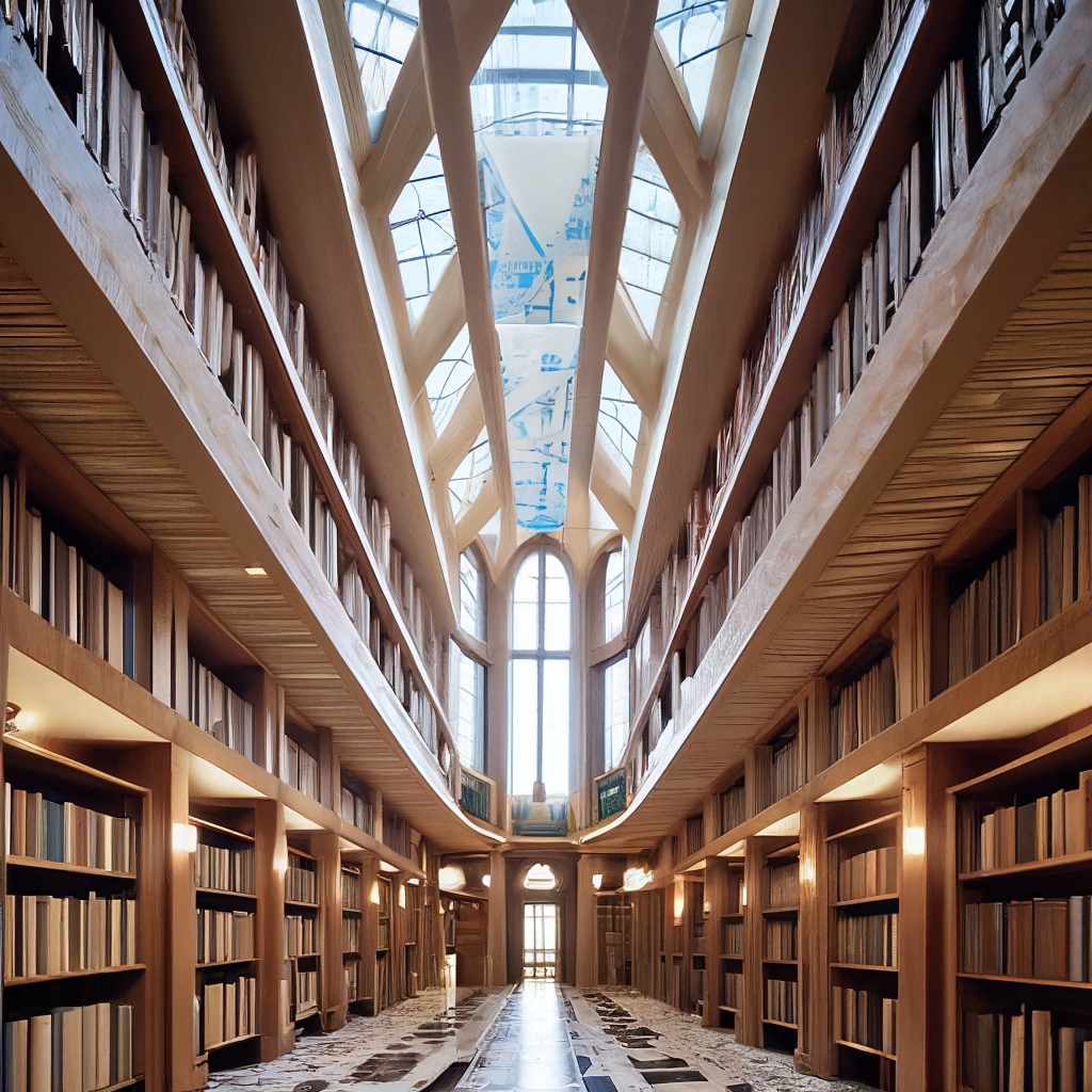 "Ceilings reaching into the sky, non-Euclidean geometry, endless ...