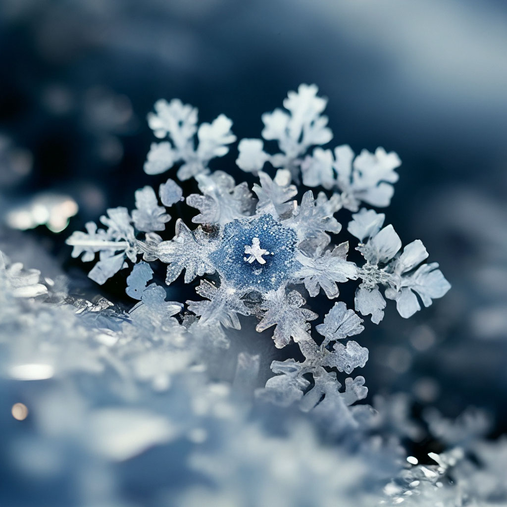 "Precious snowflakes" — image created in Shedevrum