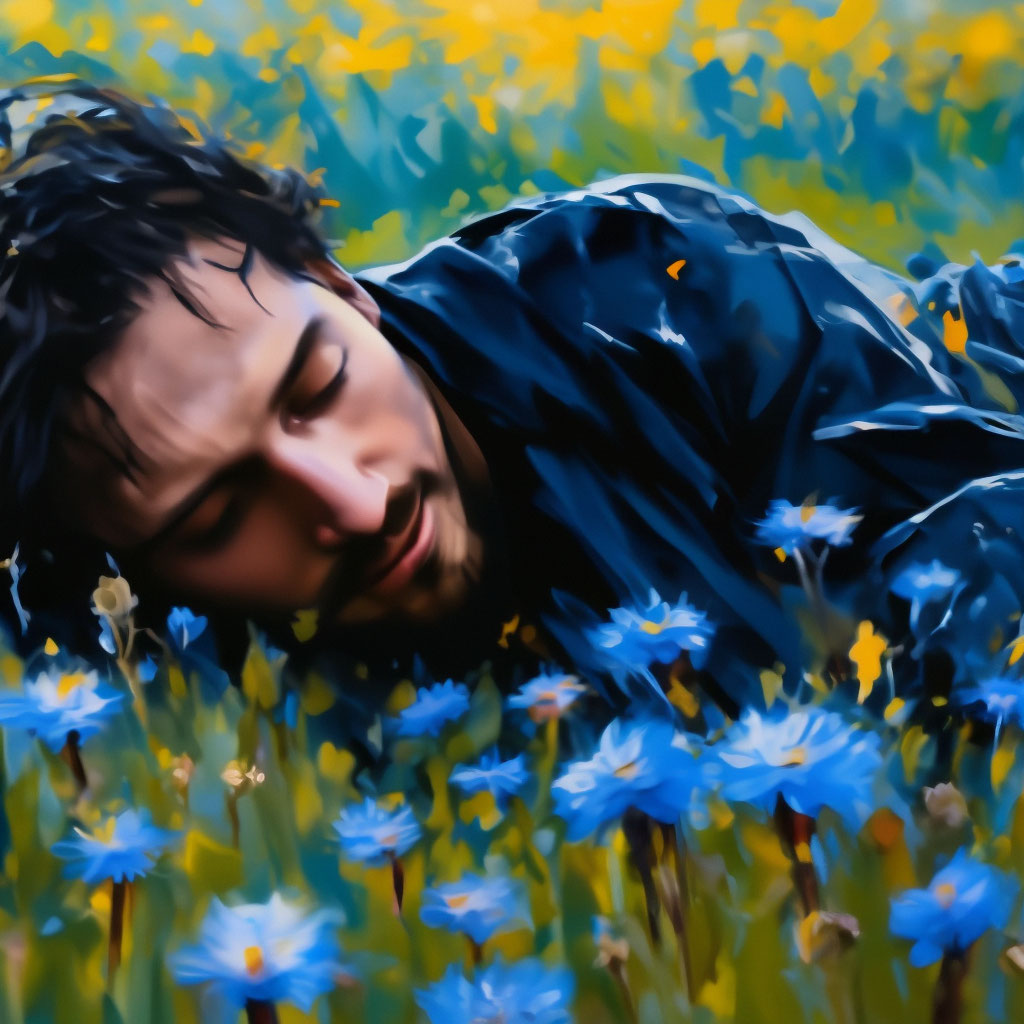 "Oil painting, large brushstrokes in the style of impressionism ...