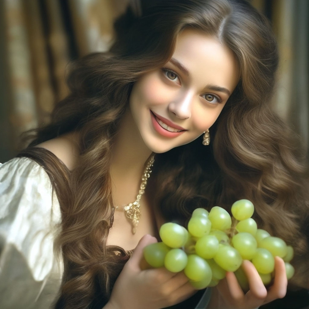 photo, hyperdetalization, brown-eyed airy beautiful cutie-charming Lady ...