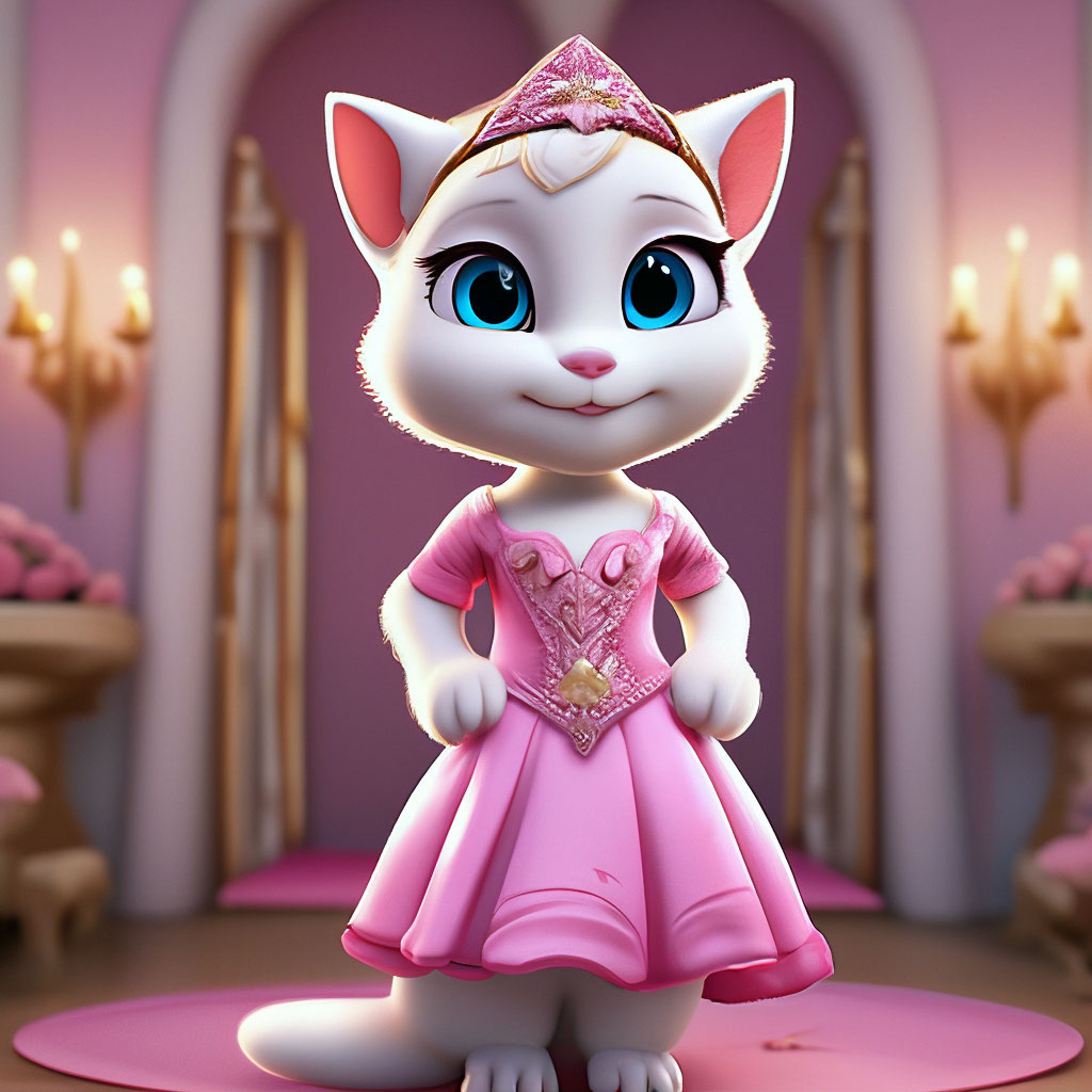 "My talking cat Angela from the game My talking Angela in a beautiful ...