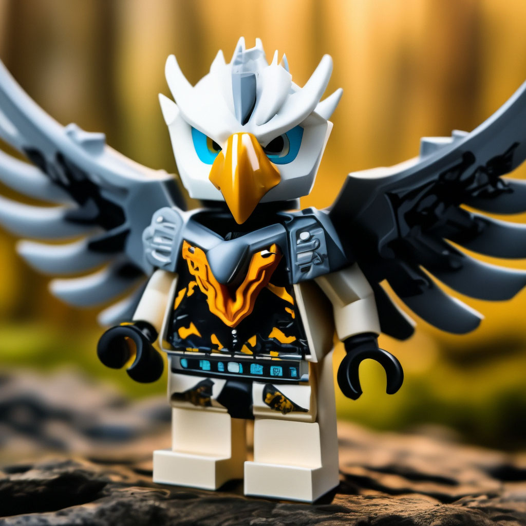 "Lego legends of Chima Eagle Eris" — image created in Shedevrum