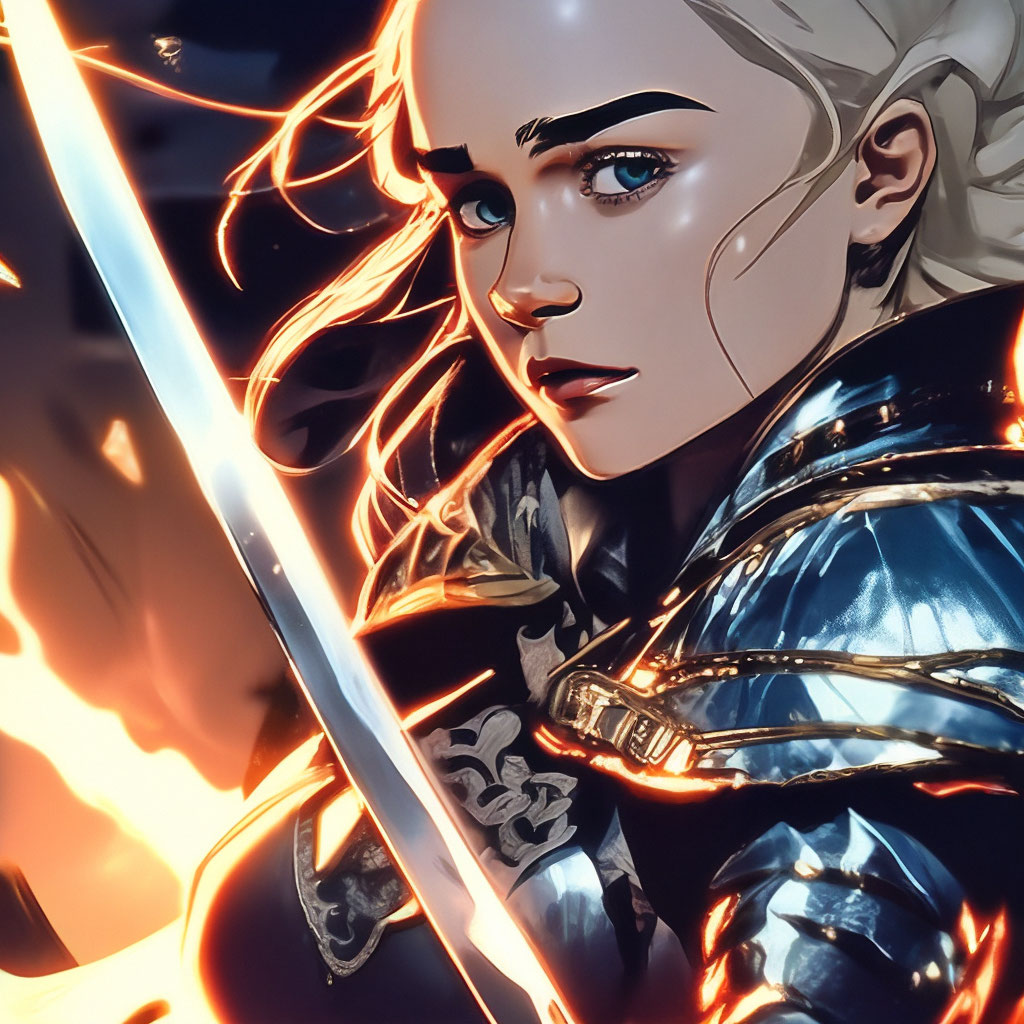 "Dagger🗡️ Emilia Clarke as a fighting valkyrie, full-length, shackled ...
