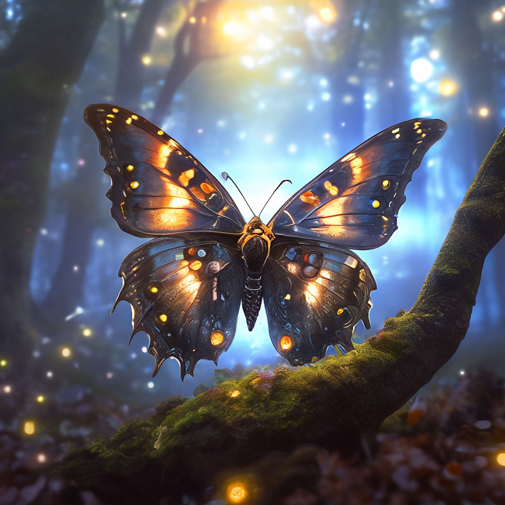 "Butterfly anthropomorphic,huge eyes, fog, mysticism,fantasy, fairy ...