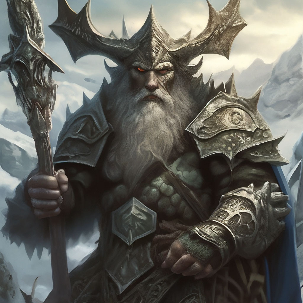 "Slavic Chernobog" — image created in Shedevrum