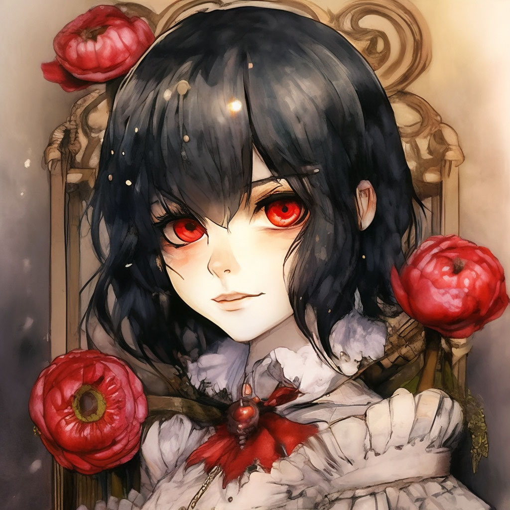 "Young NataliePortman vampire, glitter, crystal, ranunculus, rococo ...