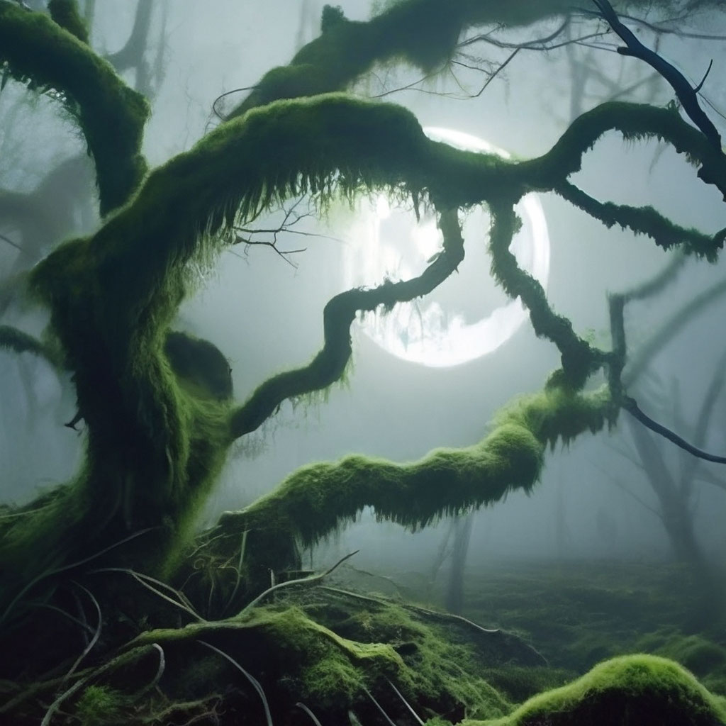 "The moon got tangled in the branches above the swamp. Surrealism, a ...