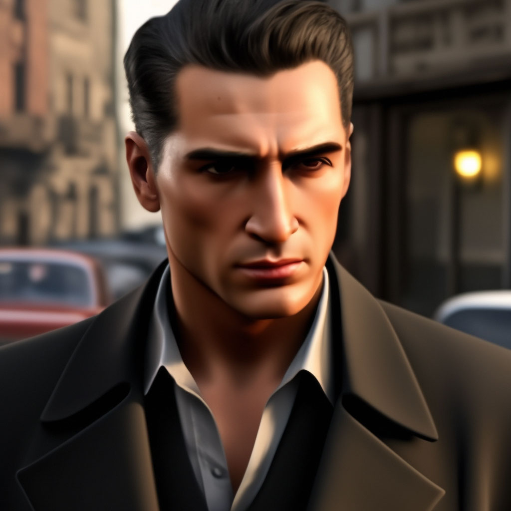 "Vito Scaletta, Mafia" — image created in Shedevrum