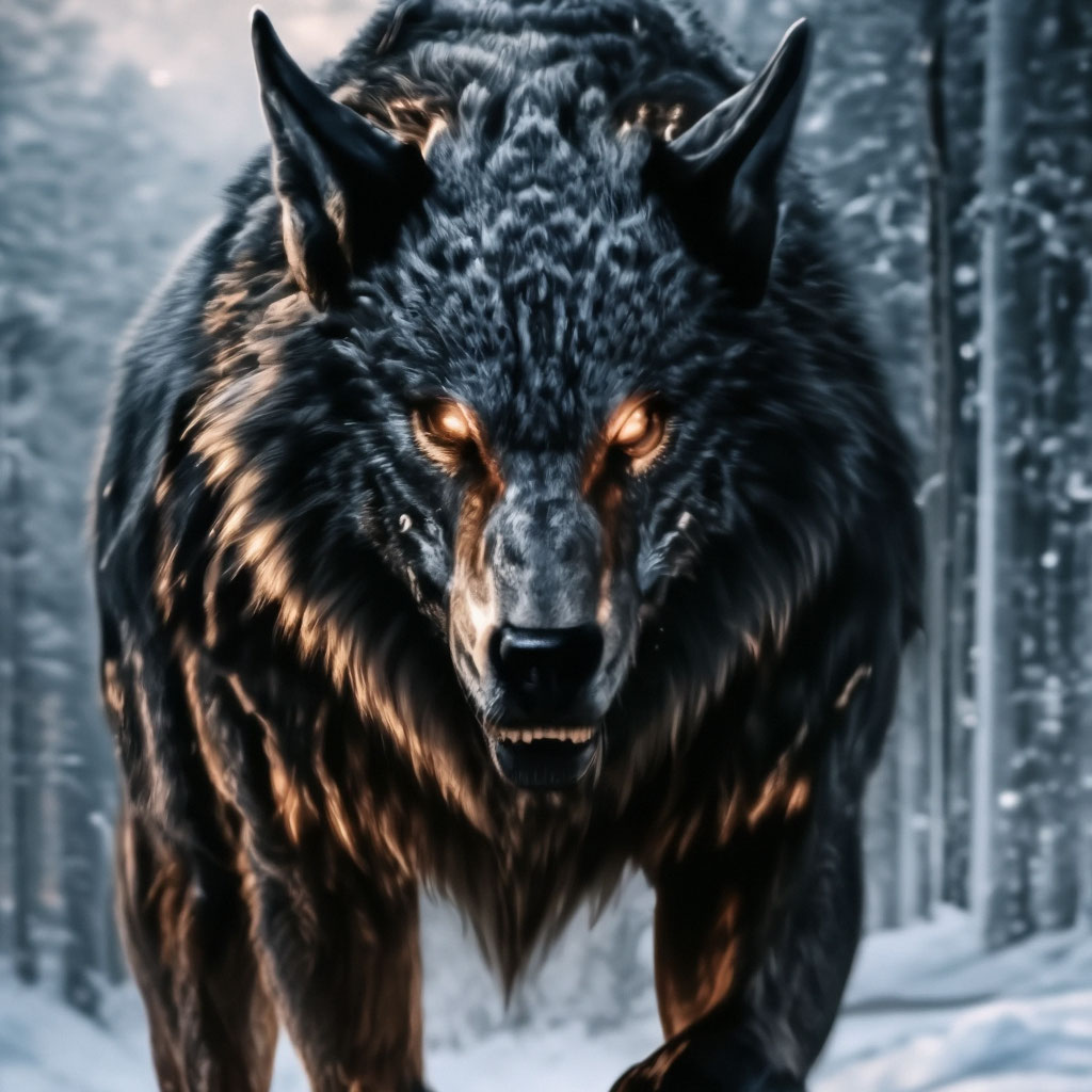 "Wolf Fenrir tg @cyberandrei Huge mythical dog, son of Loki, demigod ...