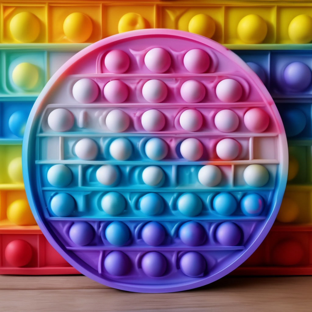 "Pop it multicolored pupyrka" — image created in Shedevrum