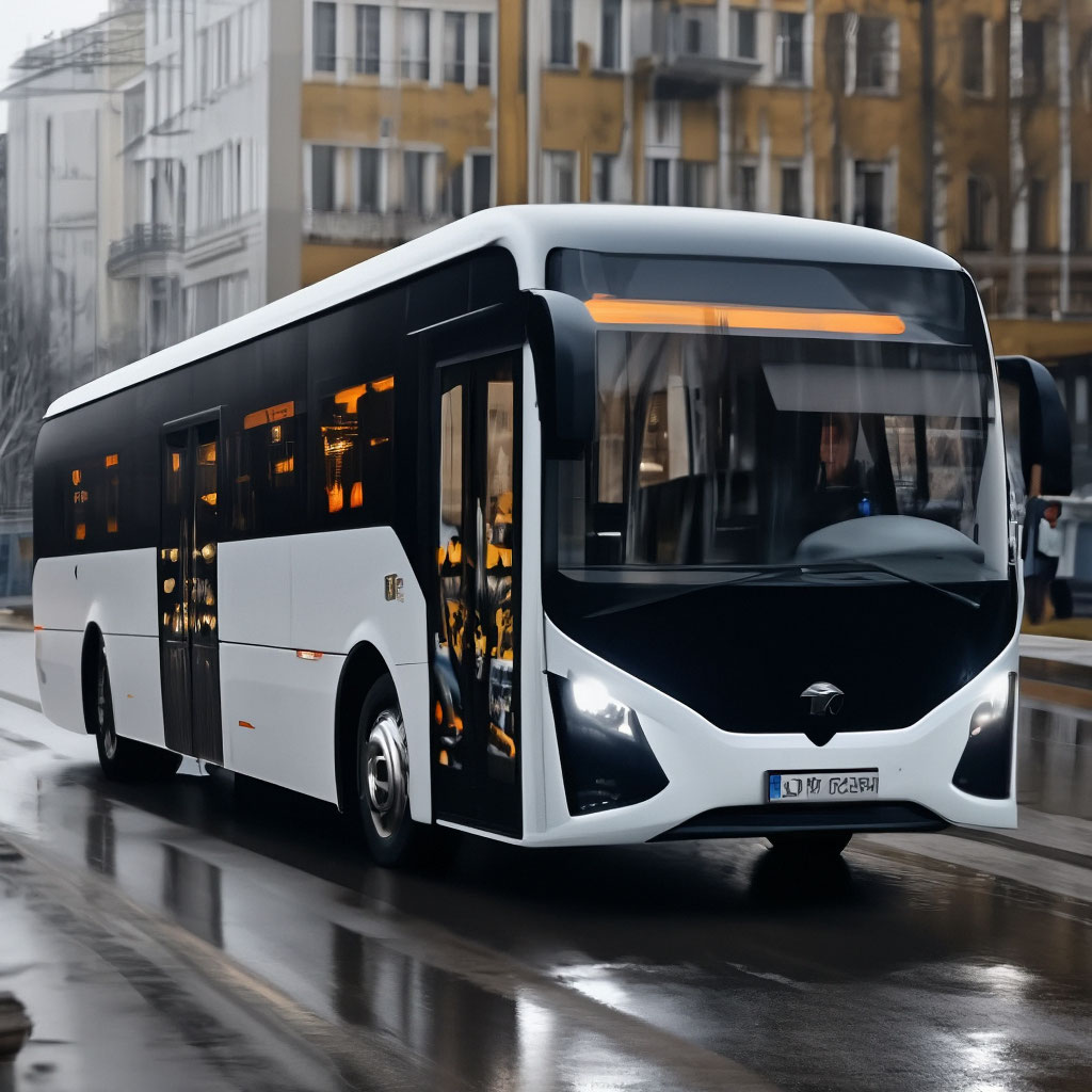 "KAMAZ bus" — image created in Shedevrum