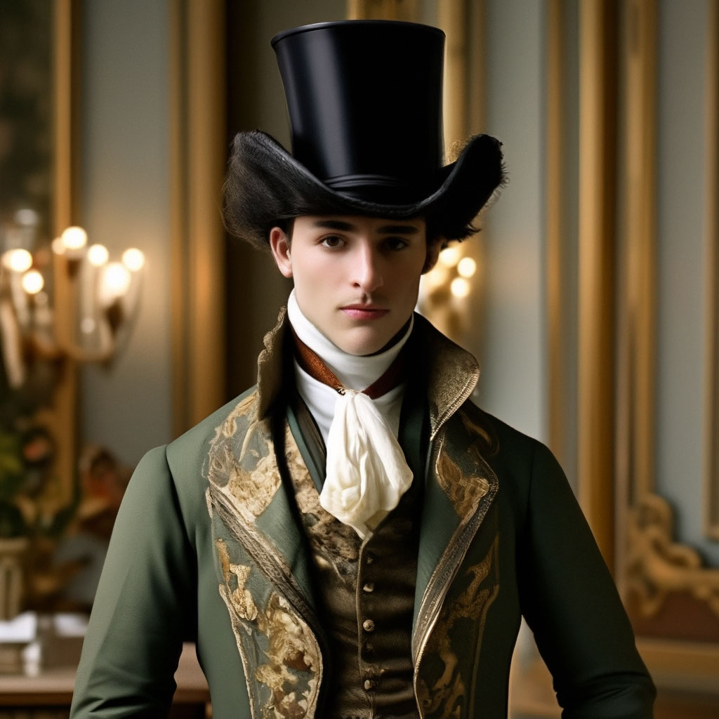 "Fanfaron, the dandy, 18-19 centuries," — image created in Shedevrum