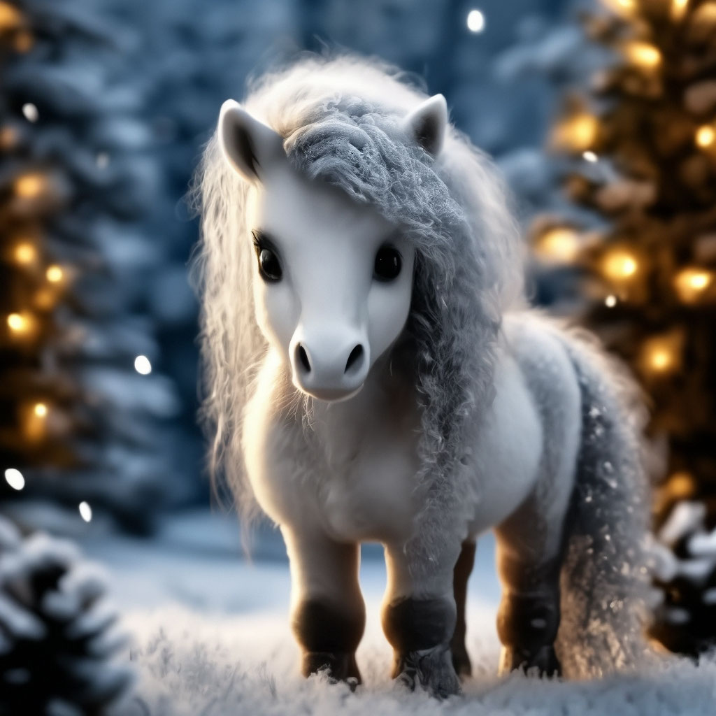 " ️the world of the magic garden ️ very cute, little fluffy pony stands ...