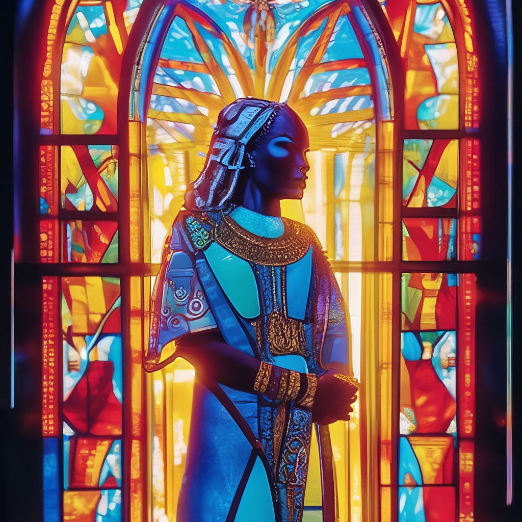 "Africa at the end of the 15th century Bulala of stained glass crystal ...