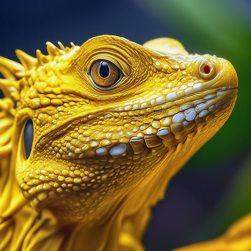 "Gargon in golden yellow color., realistic, close-up, professional ...