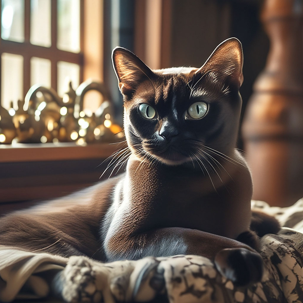"Burmese cat at the cottage cat aesthetically pleasing, beautiful ...