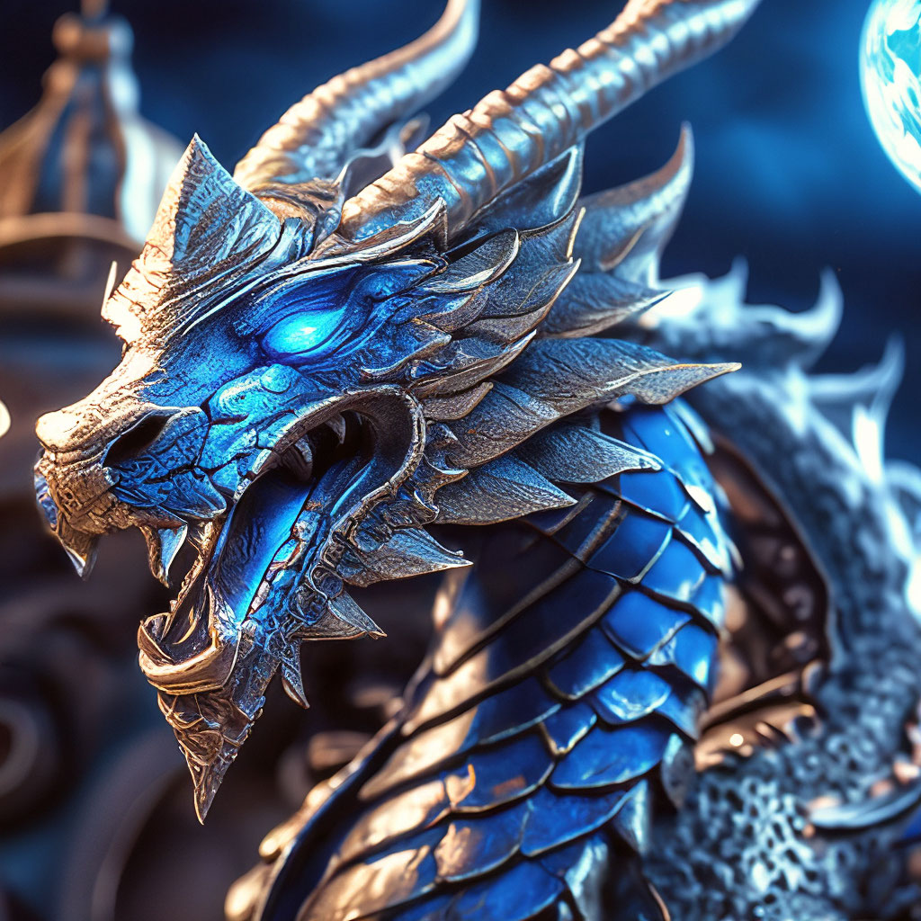 "Beautiful elemental hydra in the style of the princess of the Moon in ...
