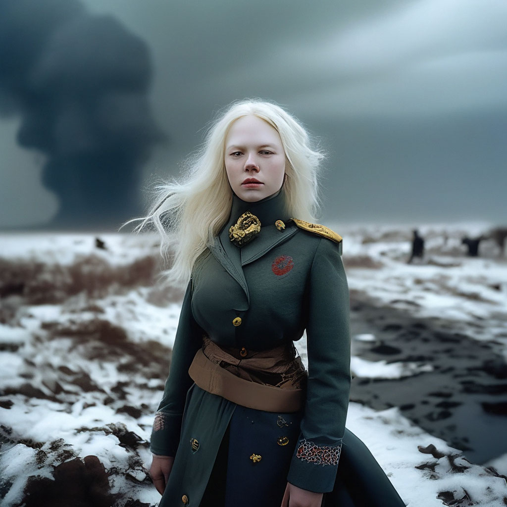 "An albino girl of German origin from the time of the Great October ...