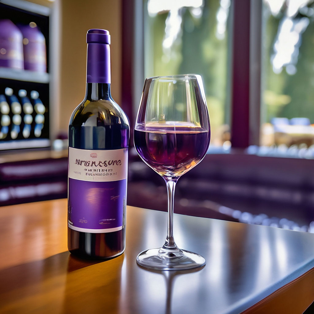"Purple Reign wine" — image created in Shedevrum