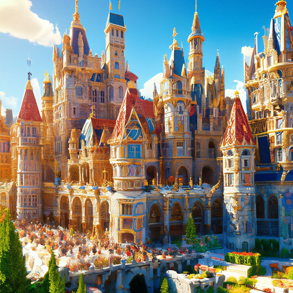 "The city of masters, sunny, bright, whimsical mosaic of architecture ...