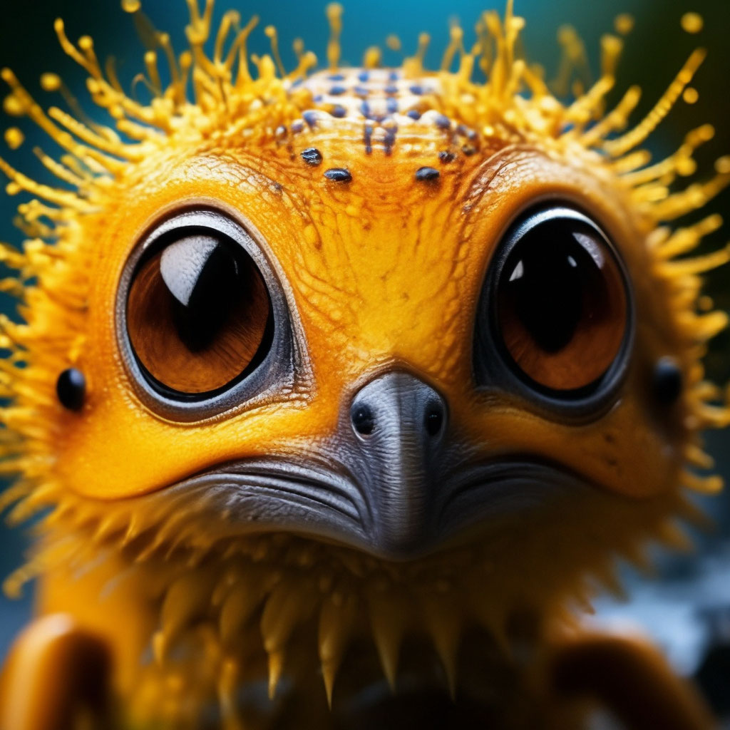 "Photorealistic, ultra detailed, the strangest and cutest creatures on ...