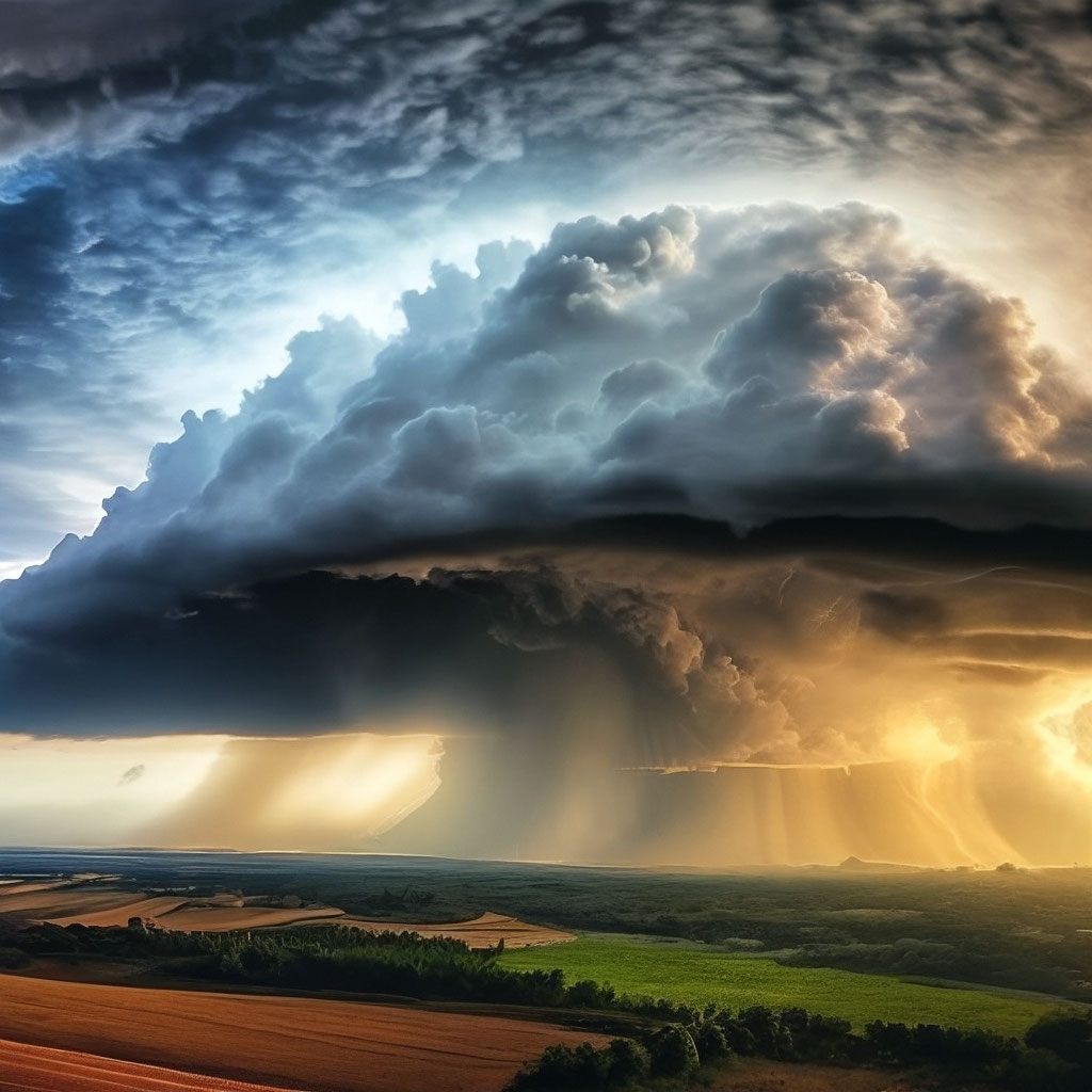 "An incredible supercell in the sky. A supercell is a type of ...