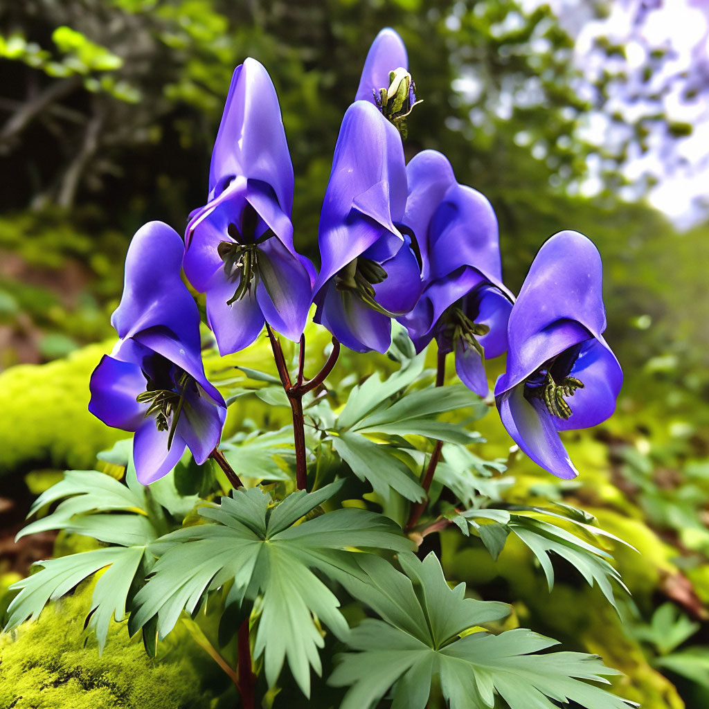 "Aconite, a poisonous plant" — image created in Shedevrum
