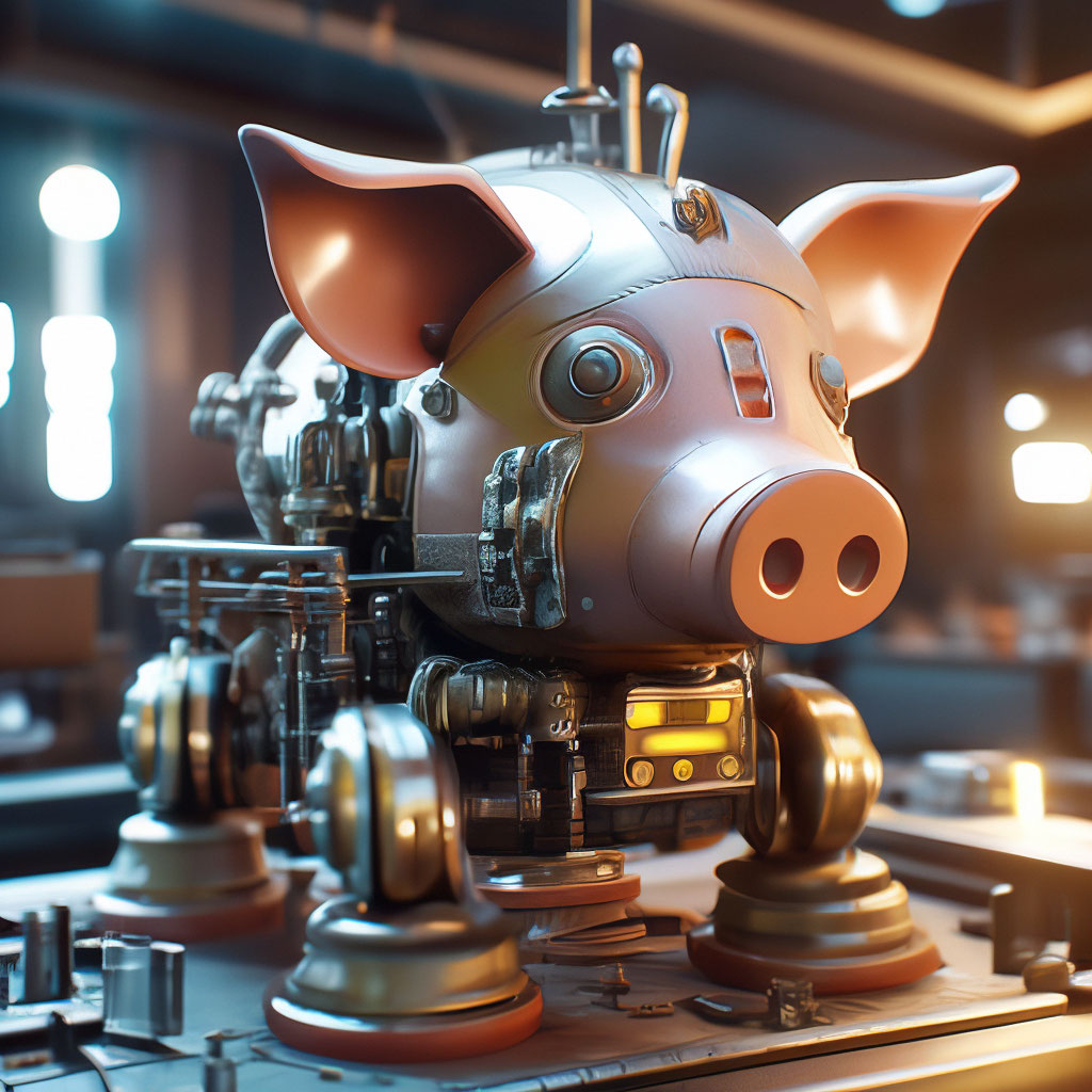 "Piglet, professional asset, professional 3d render, unreal engine 5 ...