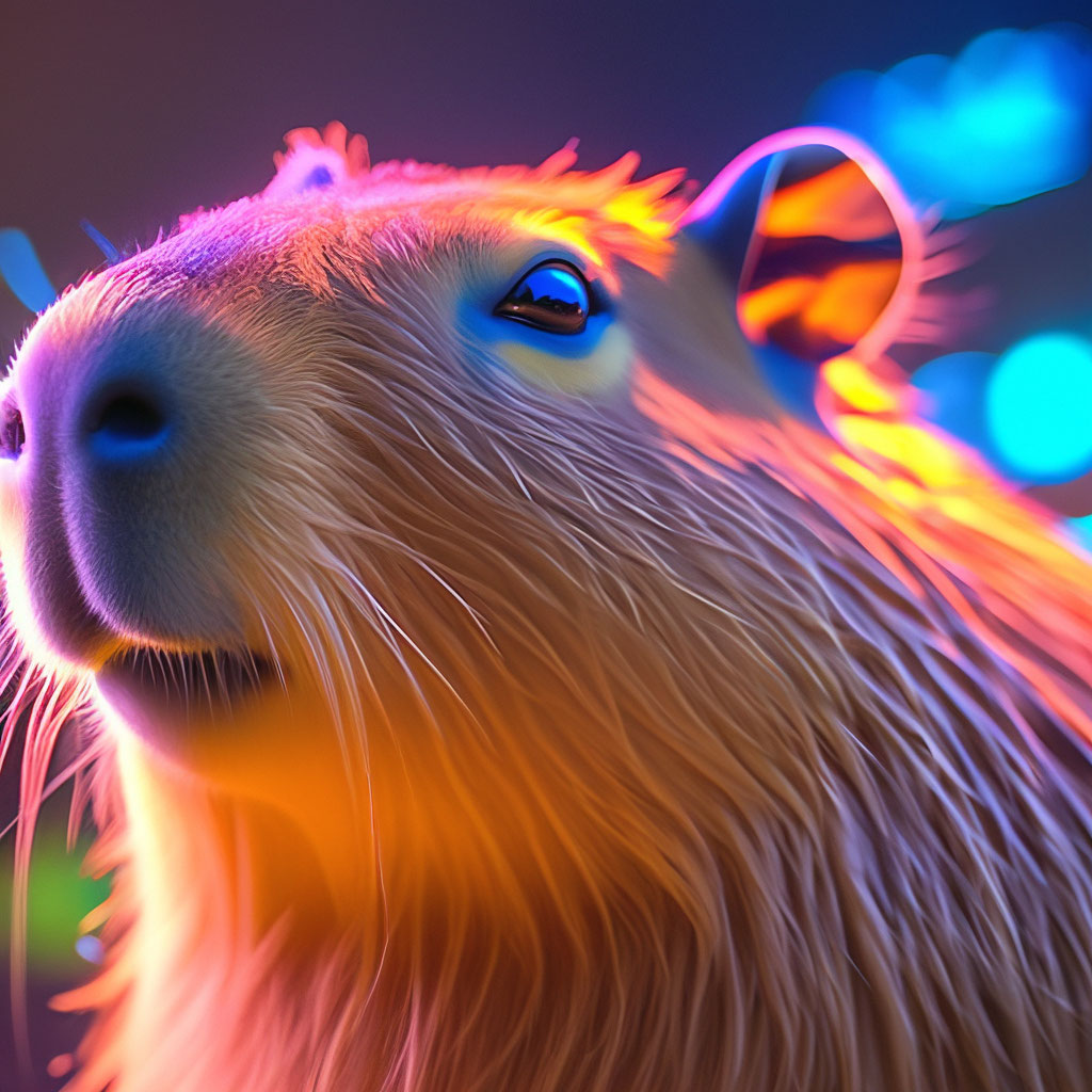 "Capybara from shadevrum!!! , beautiful, professional photo, realistic ...