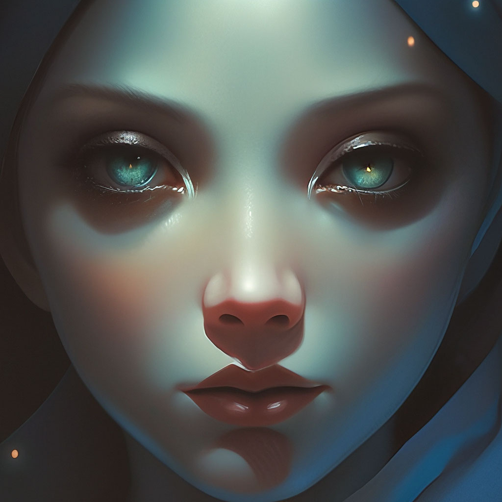 "The eyes dimmed" — image created in Shedevrum