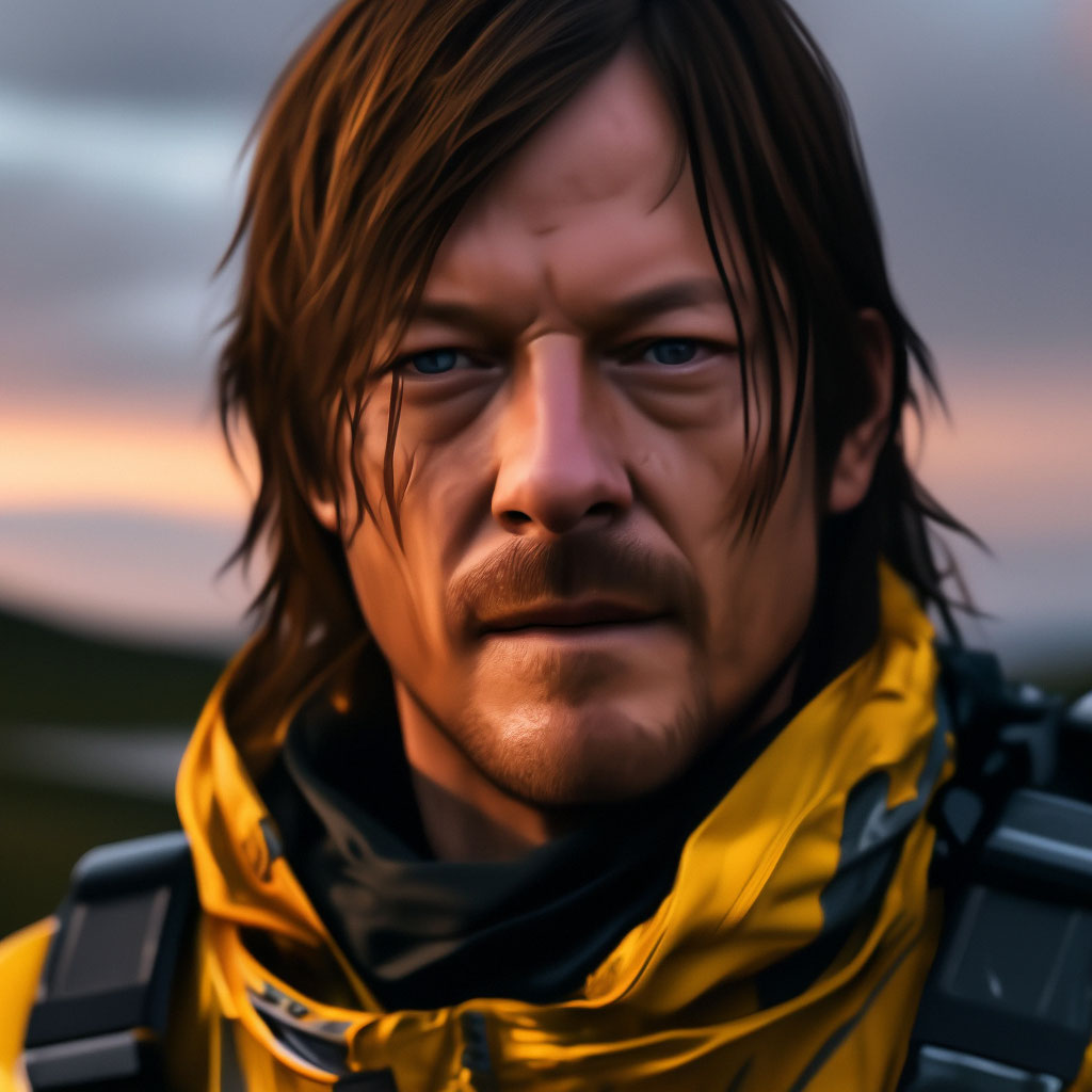 "Death Stranding Realism's Norman …" — image created in Shedevrum