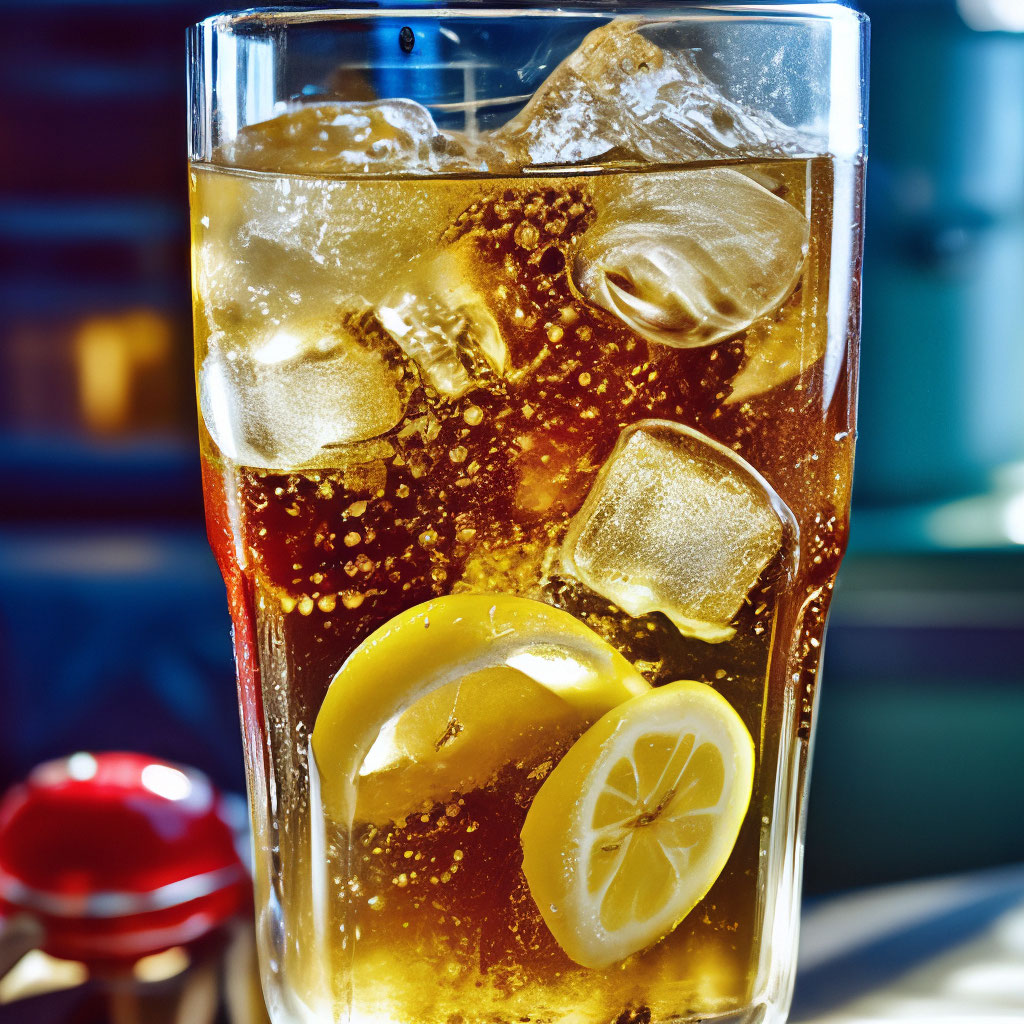 "In a glass of delicious coca cola lemonade, aesthetically pleasing ...