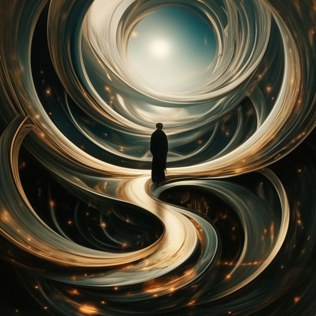 "Infinite progression" — image created in Shedevrum