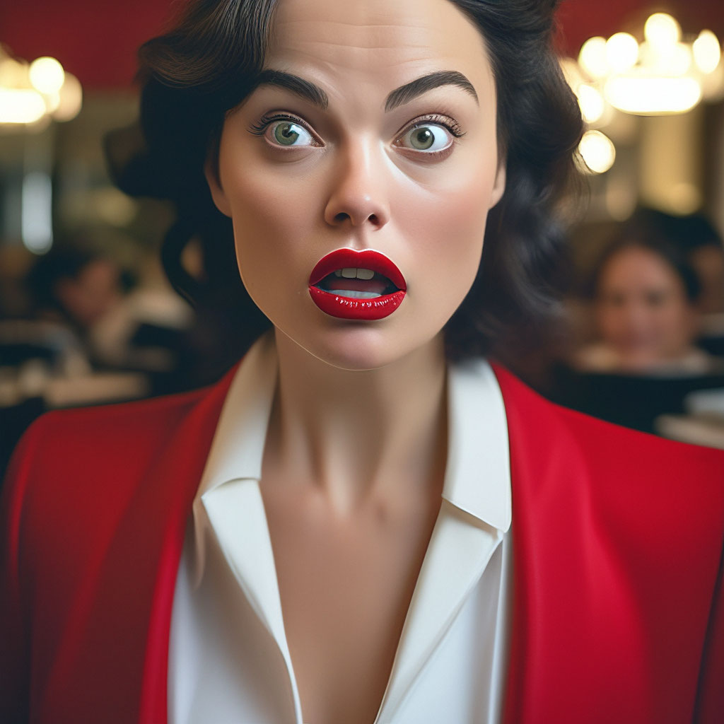 "Am I not the queen? portrait of a brunette with plump lips, face ...