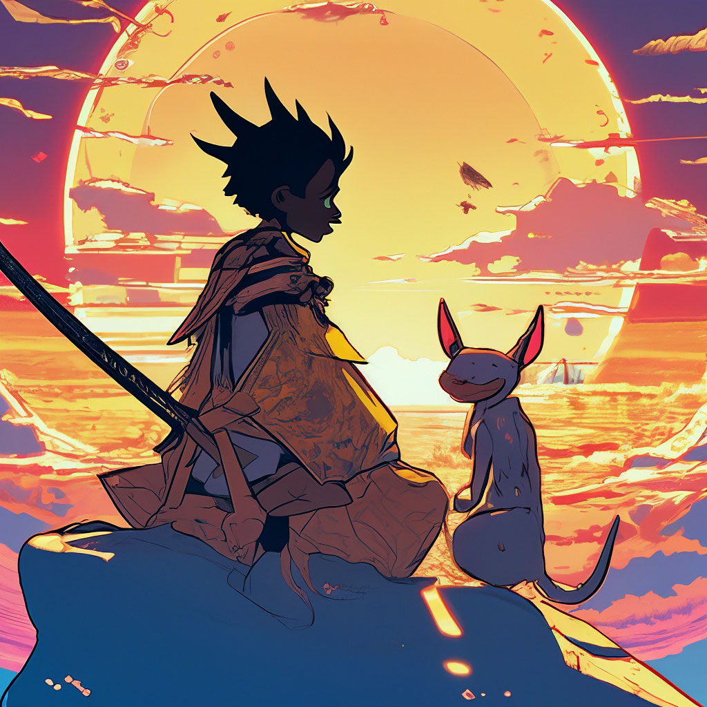 "Little Prince demon samurai, beautiful, high resolution, high detail ...