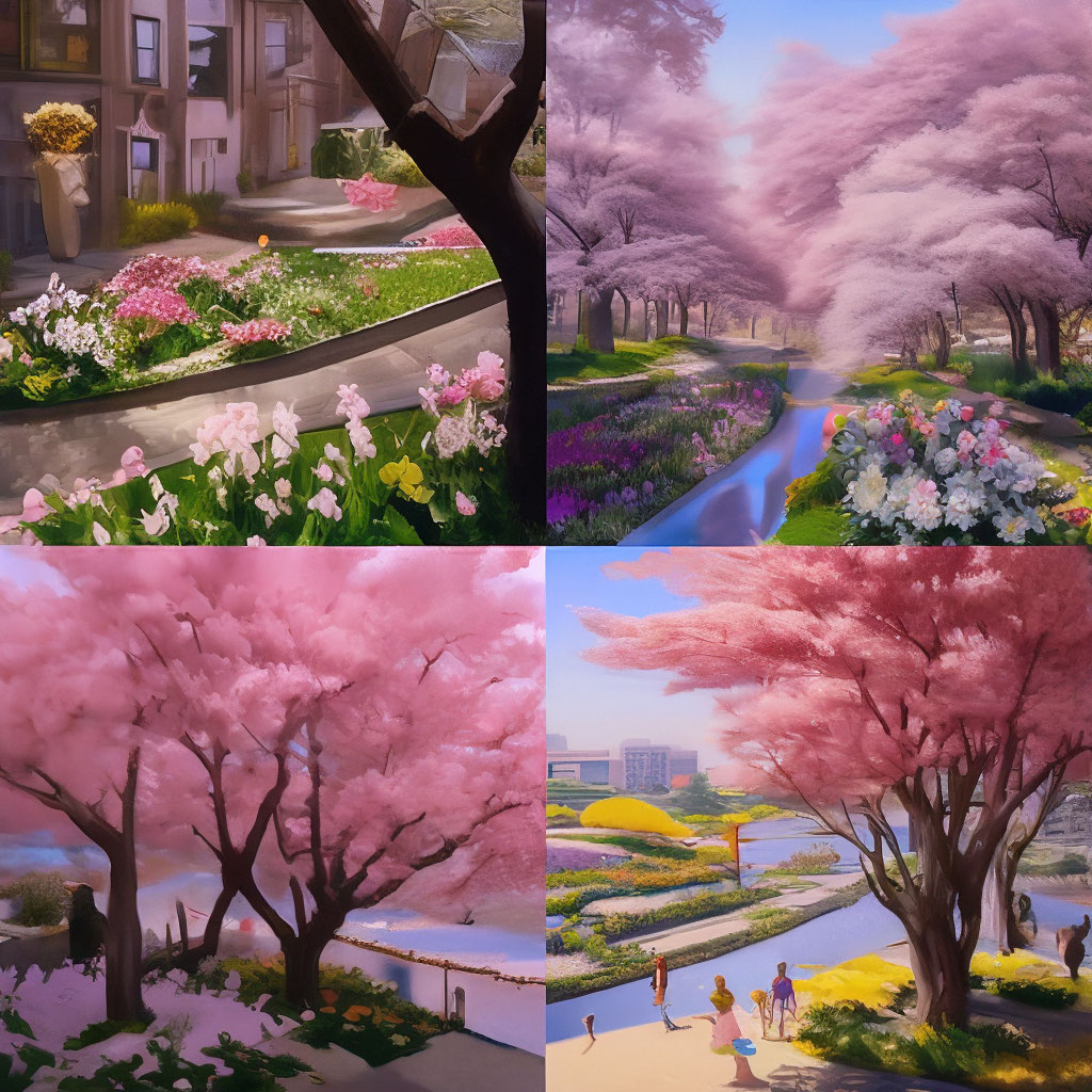 "Seventeen moments of spring" — image created in Shedevrum
